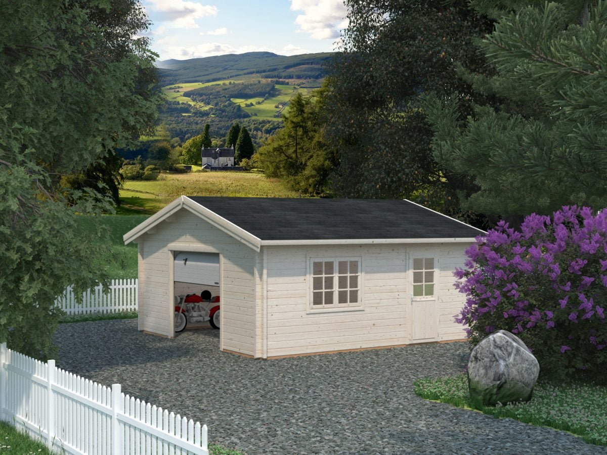 Roger (27.7 sqm) large heavy duty timber single garage