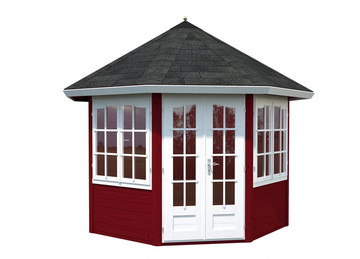 Veronica (6.7 sqm) octagonal summer house - GardenLife Log Cabins