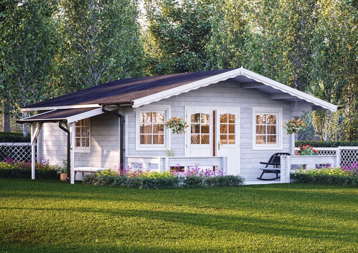 Helena (18.6 sqm or 24.6 sqm) large heavy duty log cabin