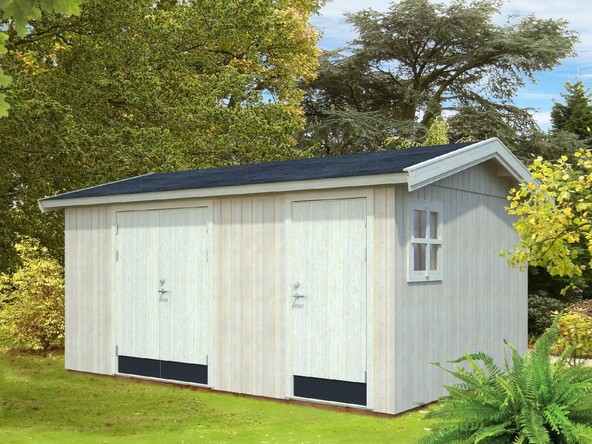 Olaf (13.5 sqm) modern multi-room garden shed - GardenLife Log Cabins