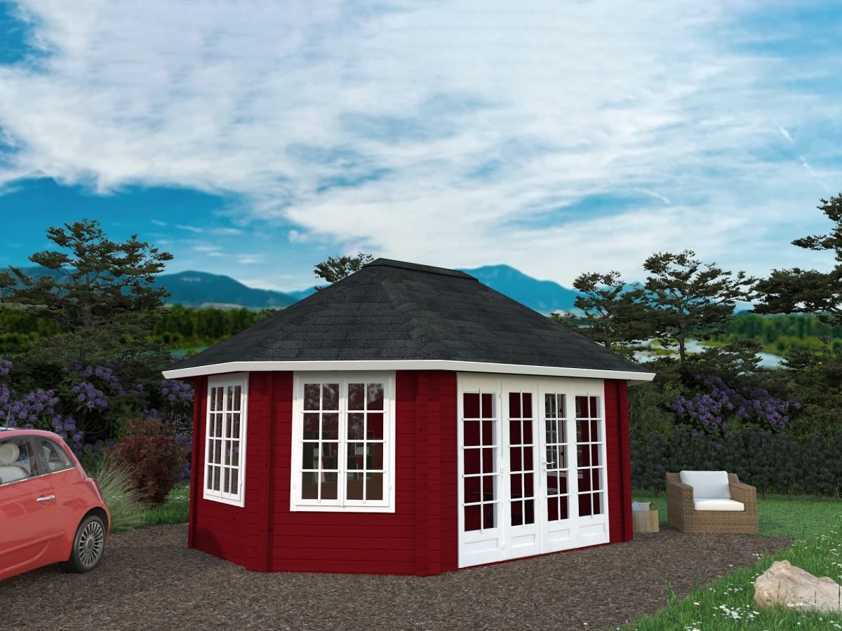 Hanna (20.3 sqm) large timber garden pavilion - GardenLife Log Cabins